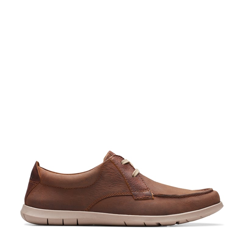 Zapatillas Casuales Hombre Clarks Fle Flexway Lace Marr Marrón CLARKS ...