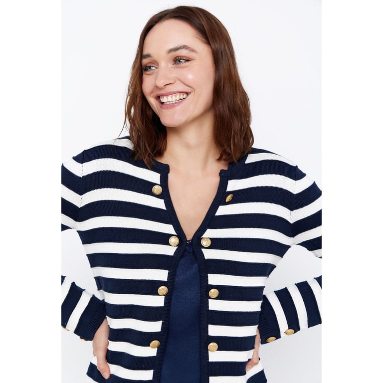 Cardigan Rayas Navy CORTEFIEL | falabella.com
