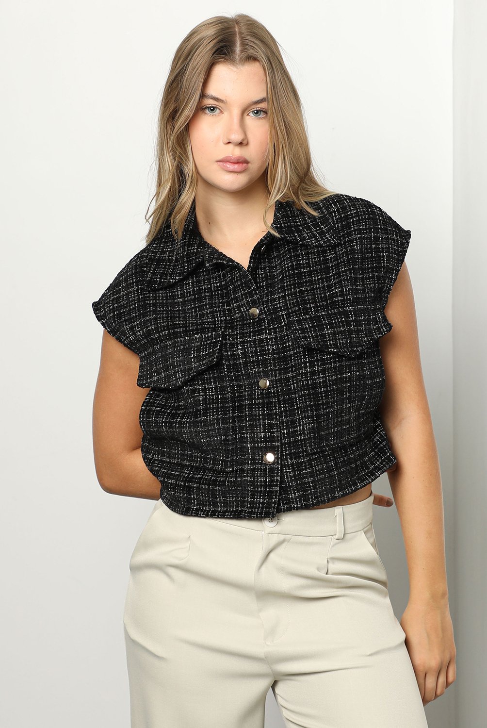 Chaleco Crop Mujer Sybilla SYBILLA | falabella.com