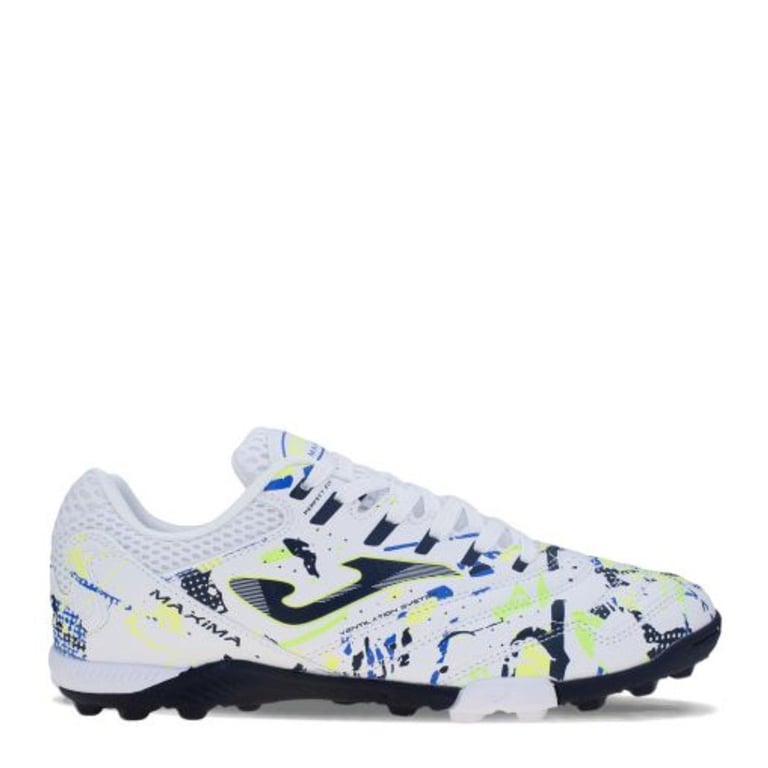 Zapatillas De Fútbol Hombre Joma Maxima 2432 White Lemon Fluor Tf ...