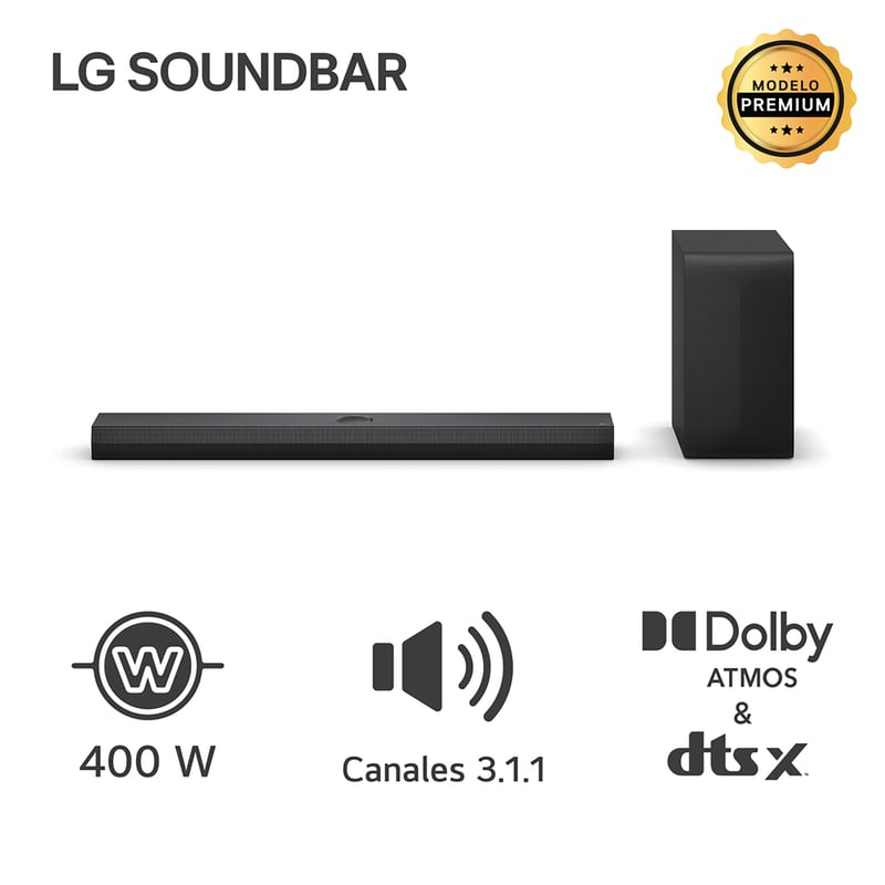 Lg Soundbar S70ty 400w Bluetooth Dolby Atmos (2024) LG | falabella.com
