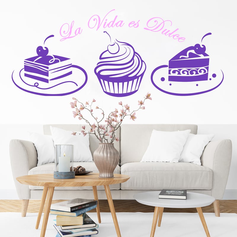 Vinilo La Vida Es Dulce STICKART | falabella.com