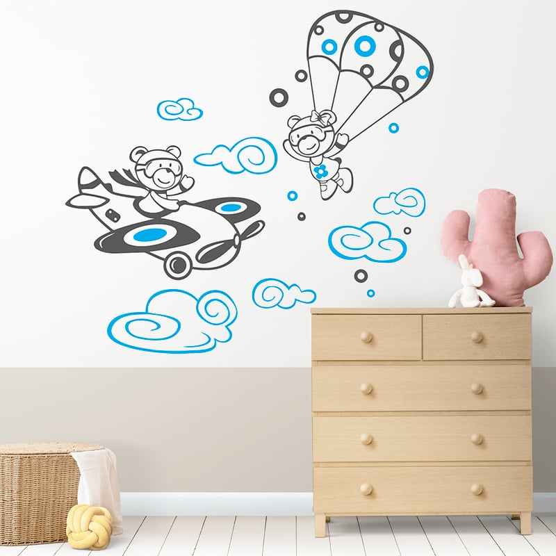 Vinilo Osos Aviadores STICKART | falabella.com