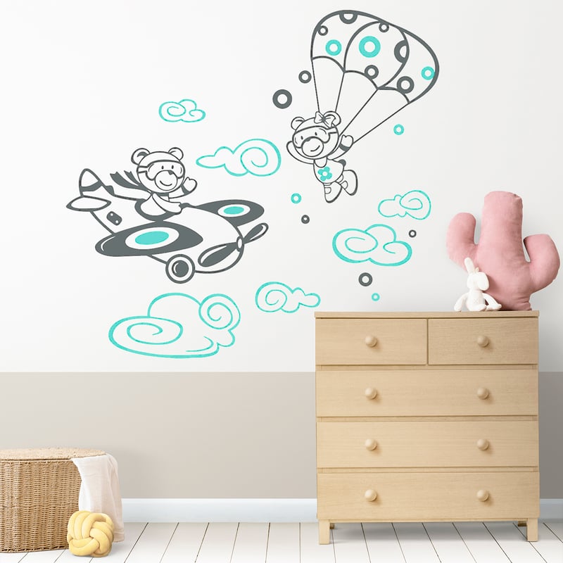 Vinilo Osos Aviadores STICKART | falabella.com