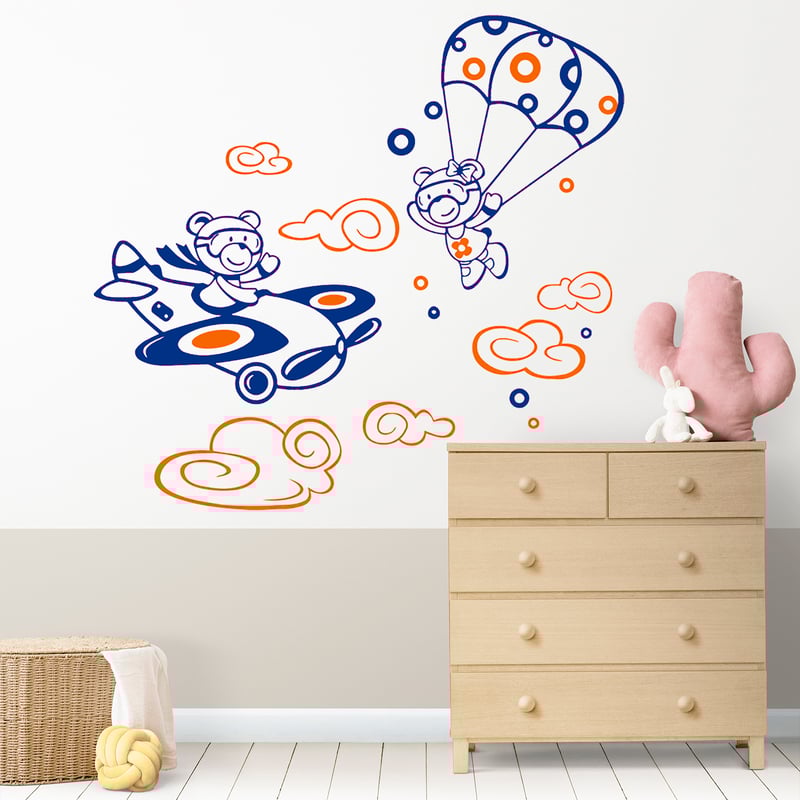 Vinilo Osos Aviadores STICKART | falabella.com