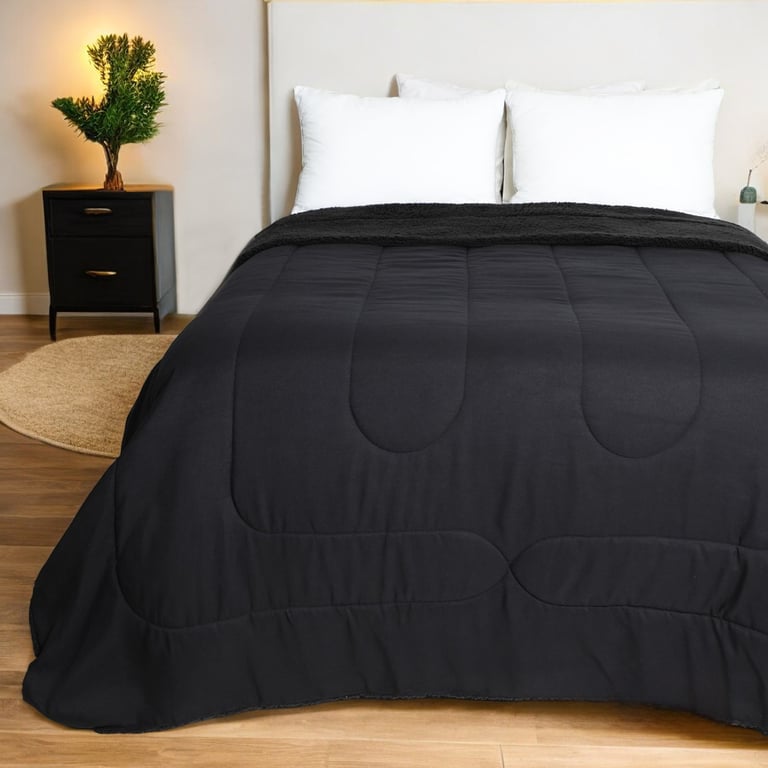 Edredón Liso Con Sherpa Mica MICA | falabella.com