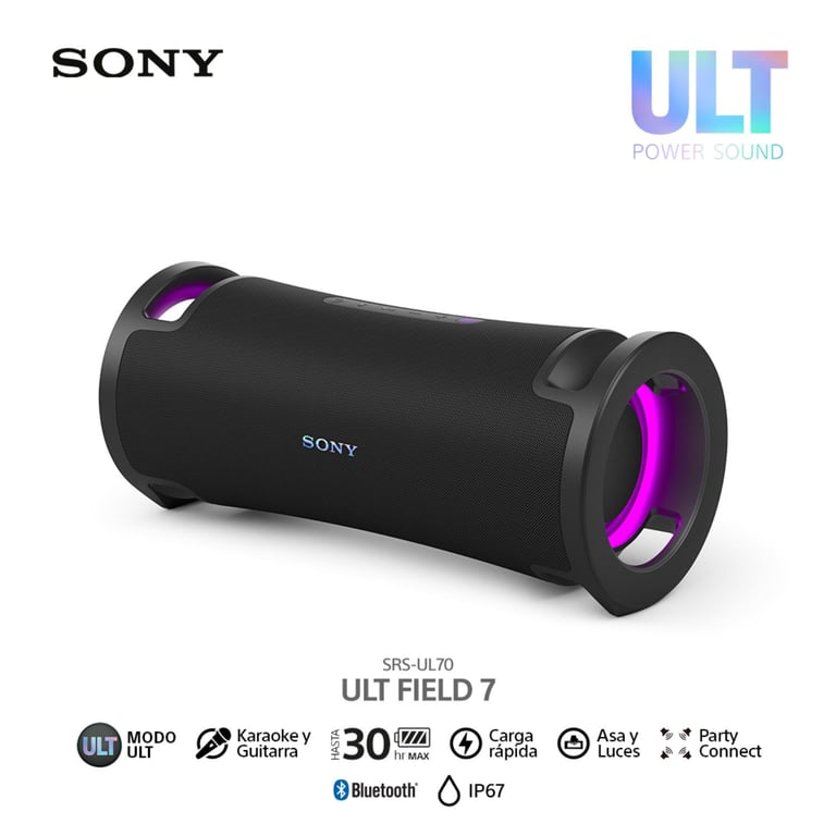 Sony Parlante Bluetooth SRS-ULT70 para fiestas ULT FIELD 7 SONY ...