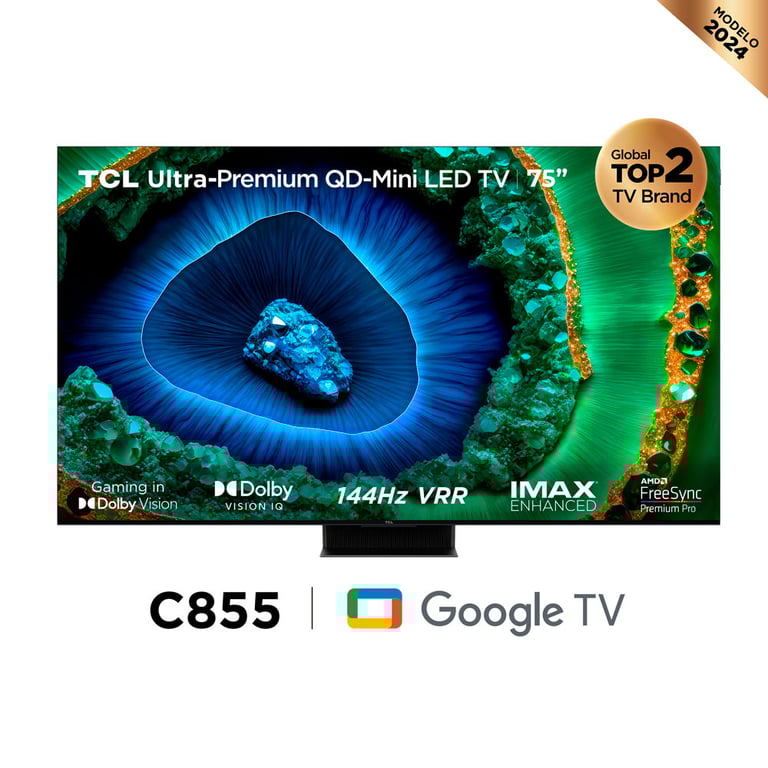 Televisor Tcl 75 Google Tv 75c855 Qd - Mini Led 4k Ultra Hd Smart Tv ...