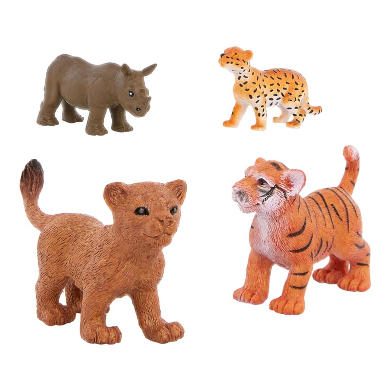 Set De 08 Mini Animales Salvajes Bebé En Tubo Terra TERRA | falabella.com