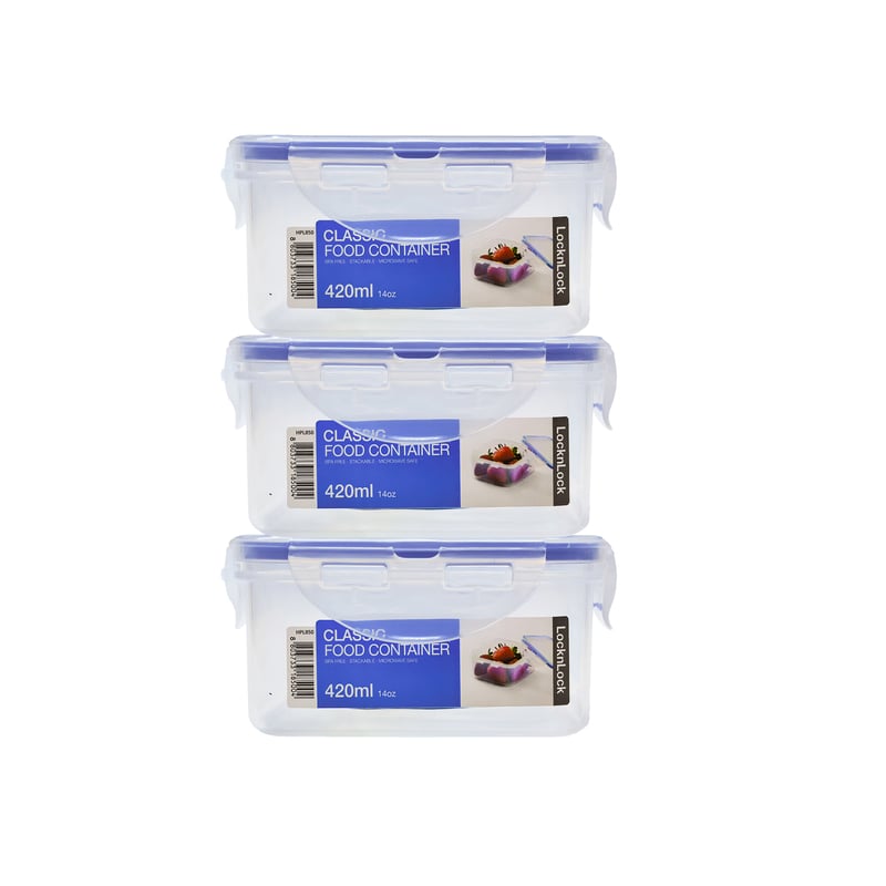 Set X3 Envase Hermético Cuadrado 420ml Locknlock LOCK & LOCK ...