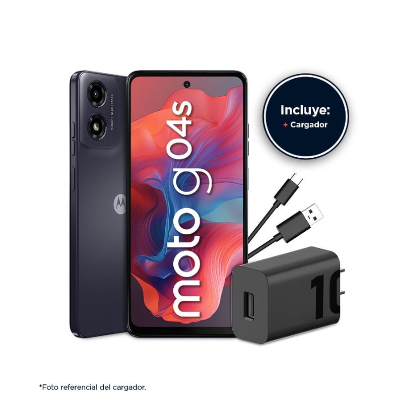 Smartphone Motorola G04S 4Gb+128Gb Negro Cosmico | Tottus Perú