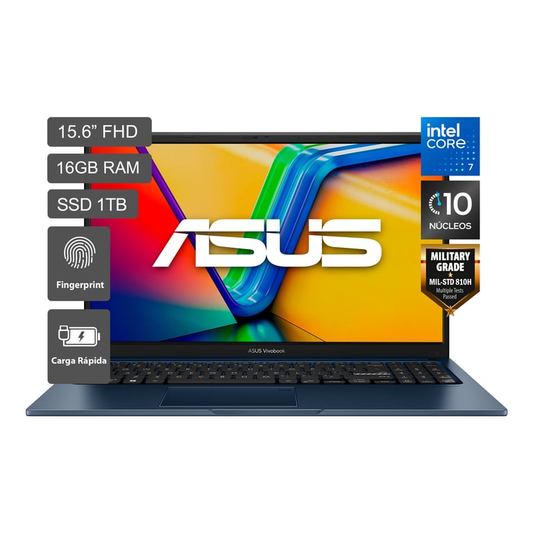 Laptop ASUS Vivobook 15 15.6" Intel Core i7 150U 16GB 1TB SSD | Tottus Perú
