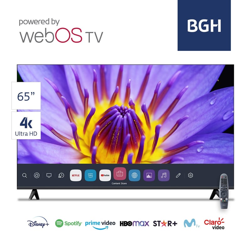Smart Tv 65 Bgh Webos 4k Uhd B6521uk6xwic Bgh
