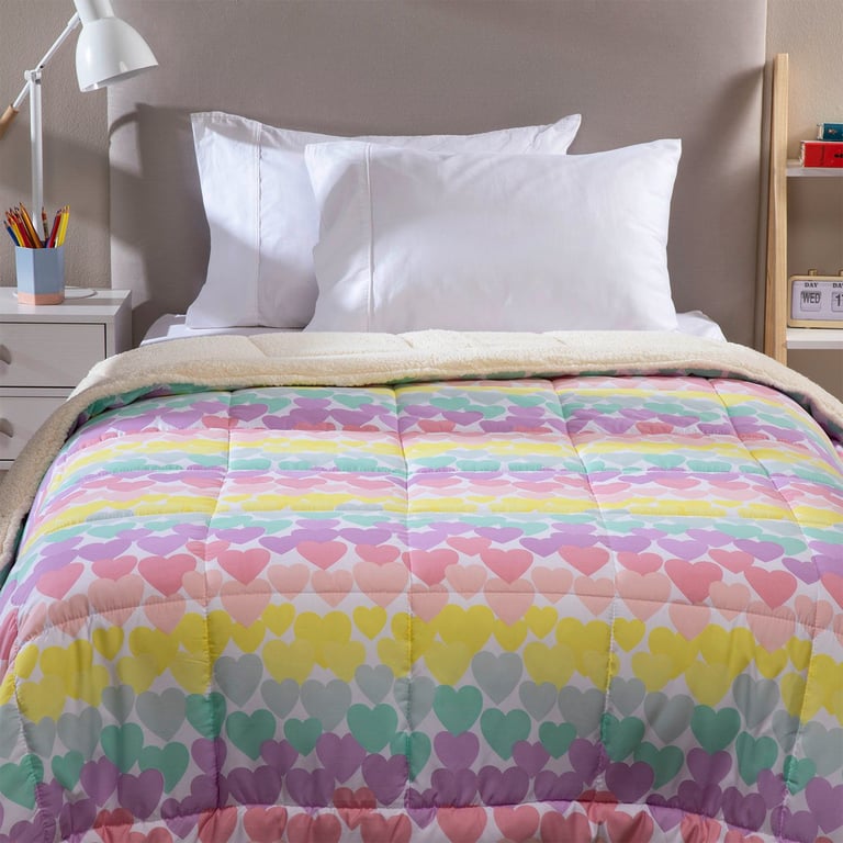 Edredón Corazón con Sherpa Mica Kids MICA KIDS | falabella.com