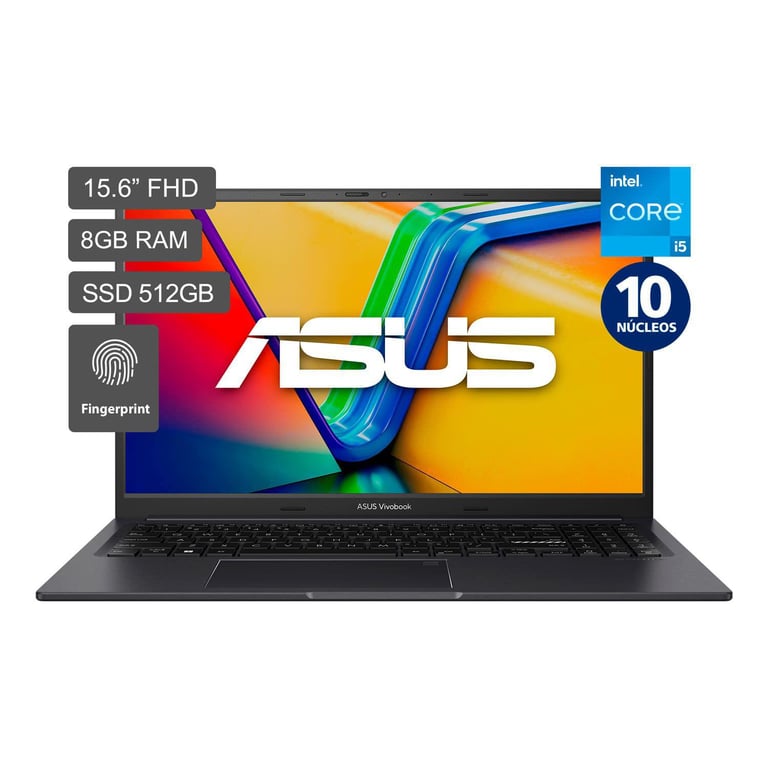 Laptop Asus Intel Core I5 de 10 núcleos 8GB 512GB SSD Vivobook 15X 12° 15.6" FHD ASUS ...