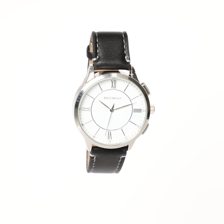 Reloj Basement Hombre Ecocuero Negro BASEMENT | falabella.com