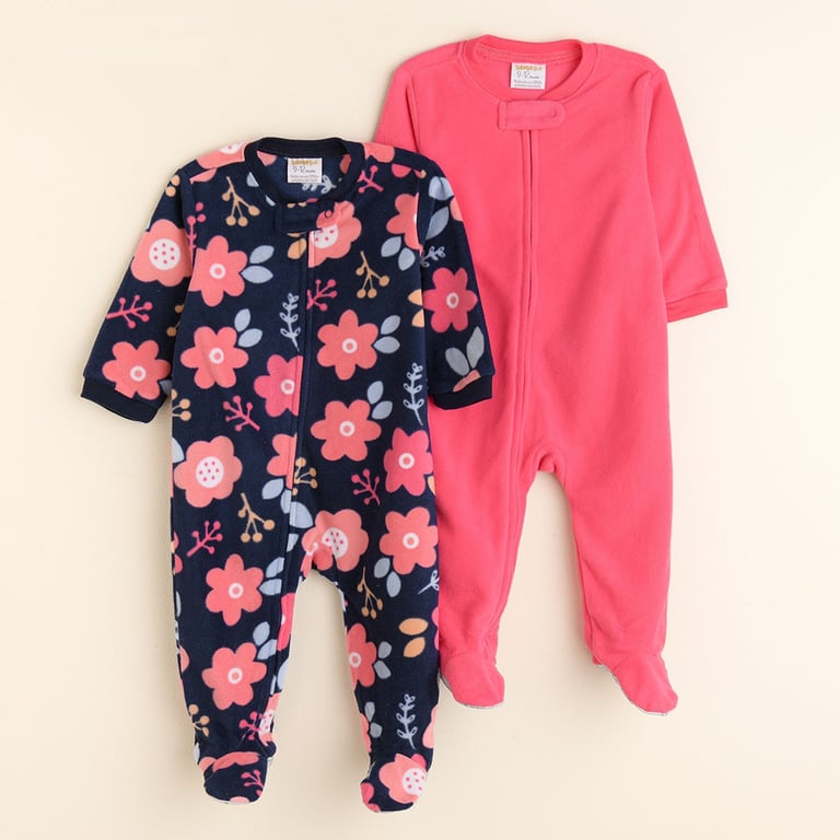 Pijama Bebé Niña Pack X2 Manga Larga Polar Yamp YAMP | falabella.com