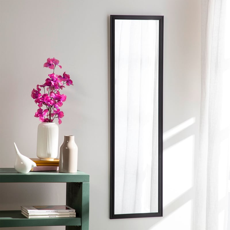 Espejo Rectangular Negro 34x124cm MICA | falabella.com