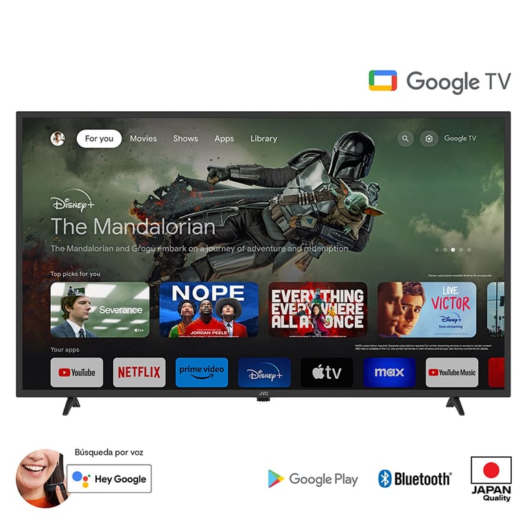 Televisor JVC 43" FHD Google TV LT-43KB338 JVC | falabella.com