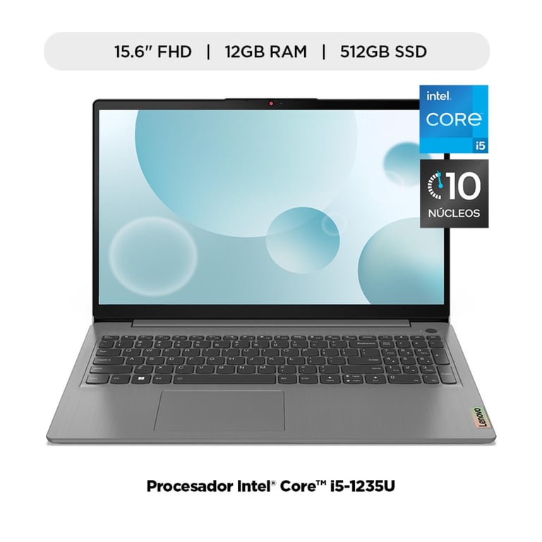 Laptop Lenovo Ideapad 3i Intel Core i5 12va Gen 12GB RAM 512GB SSD 15.6 ...
