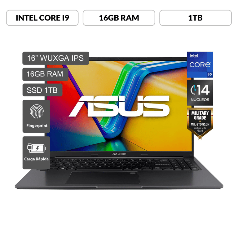 Laptop Asus Vivobook 16" Intel Core I9 14 Núcleos ASUS | falabella.com