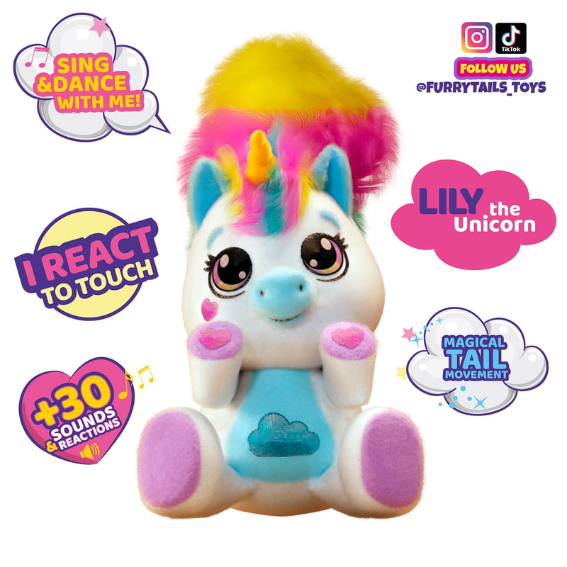 Peluche Interactivo Lili Unicornio Furry Tails | falabella.com