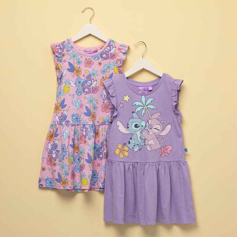 Vestido Niña X2 Algodón Lilo Y Stitch DISNEY | falabella.com