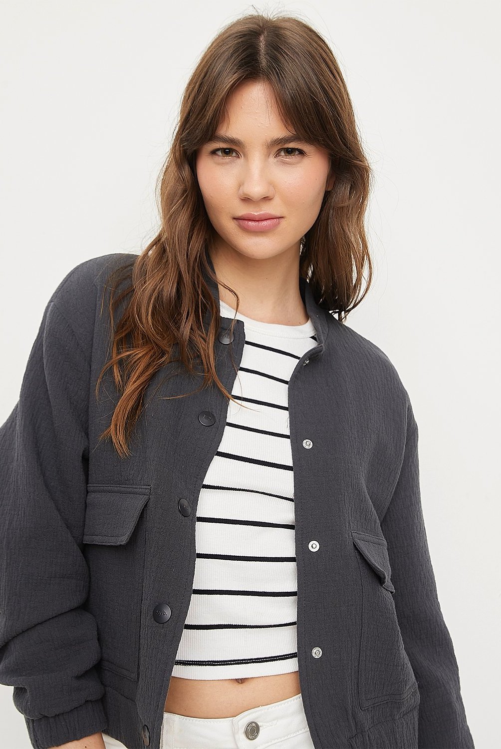 Casaca Casual 100% Algodón Mujer Sybilla SYBILLA | falabella.com