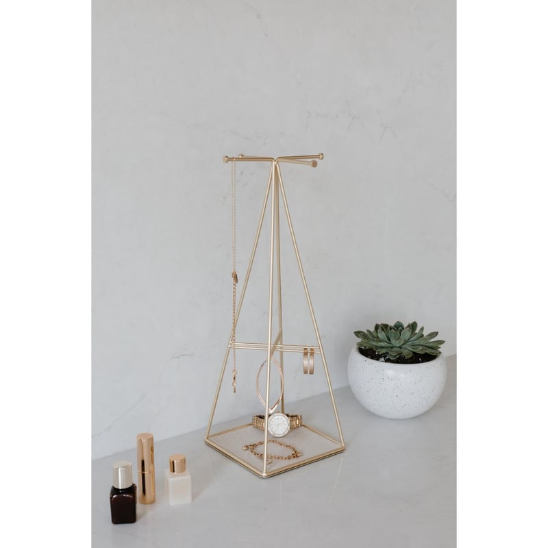 Joyero Dorado Con Base Y Soporte Para Collares UMBRA | falabella.com