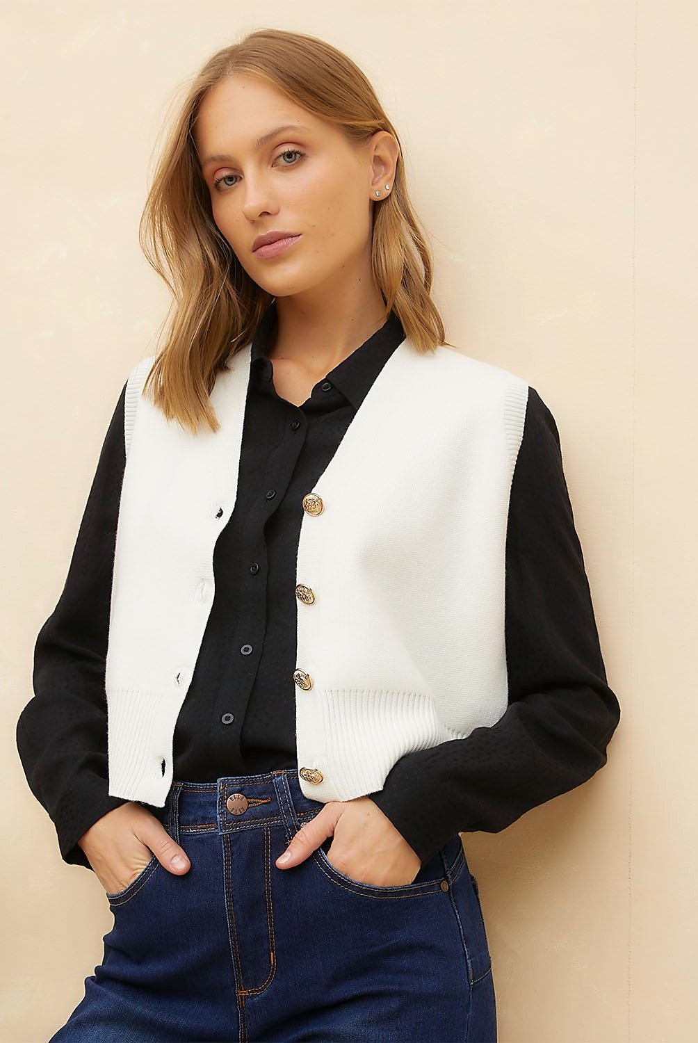 Chaleco Casual Mujer Elle ELLE | falabella.com