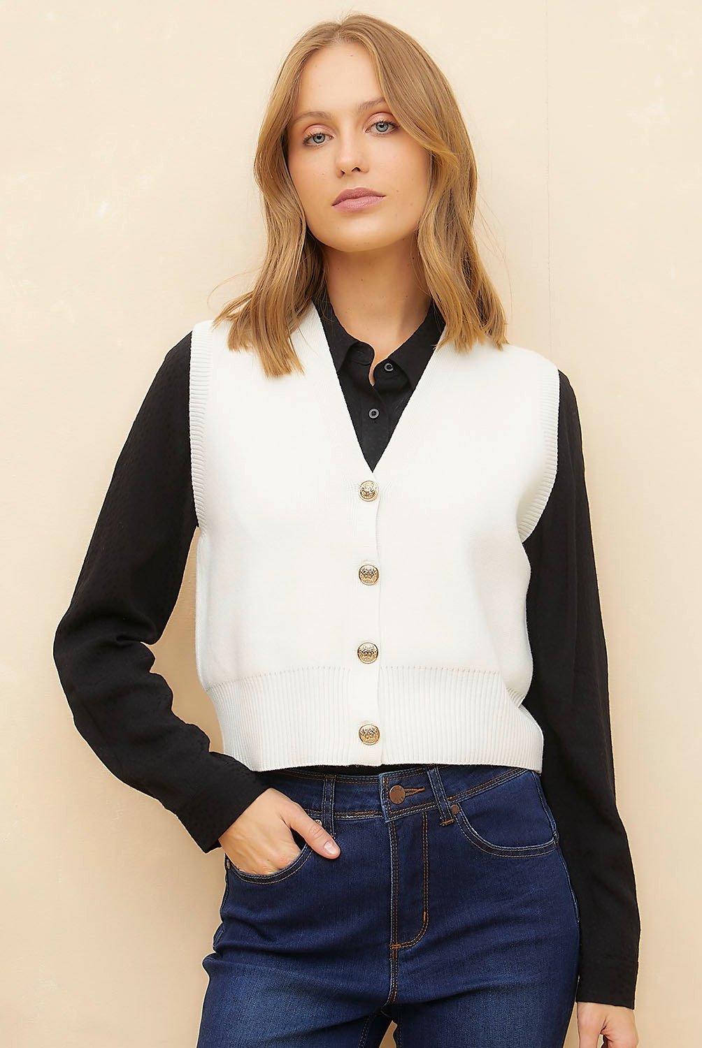 Chaleco Casual Mujer Elle ELLE | falabella.com