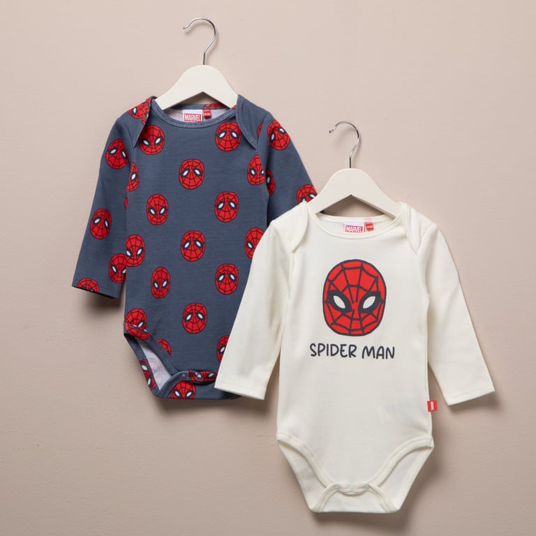 Body Bebé Niño Pack X2 Algodón Spider-man SPIDERMAN | falabella.com