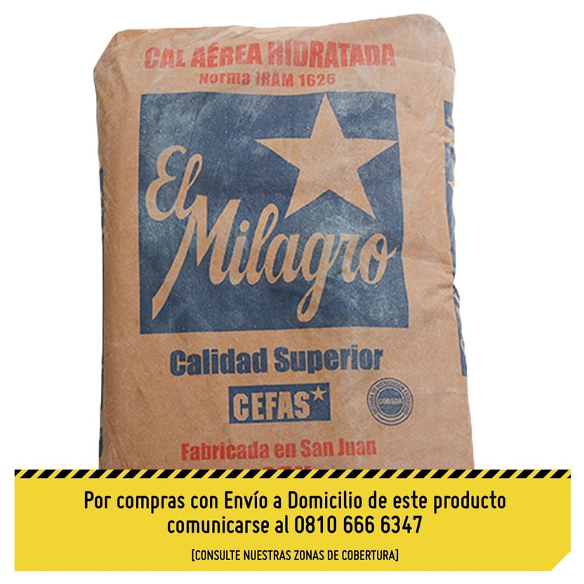 Cal aérea milagro x 25 kg - Sodimac.com.ar