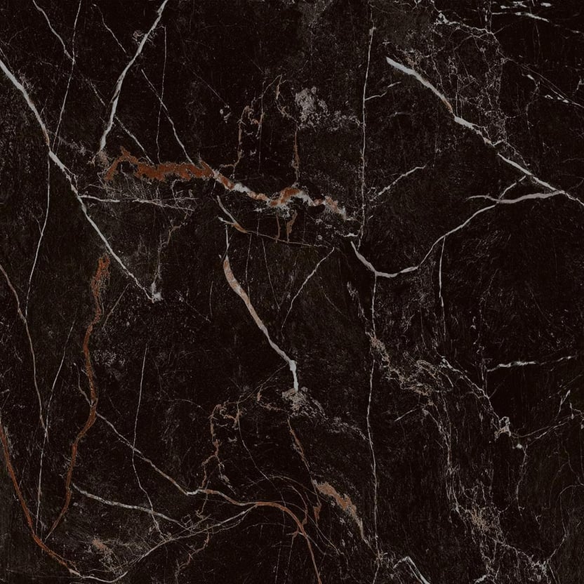 Piso Preto Marmorizado 70x70 Retificado Polido com Maior Resistência à ...