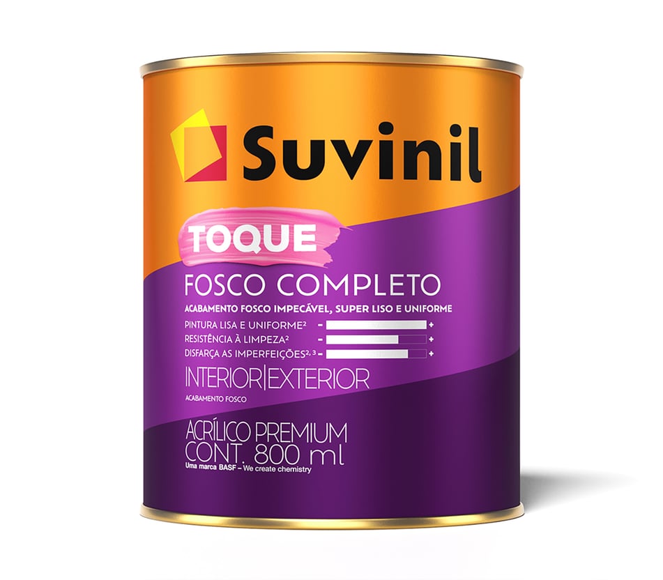 Suvinil Toque Fosco Completo 0,8l Base C2 - Sodimac.com.br