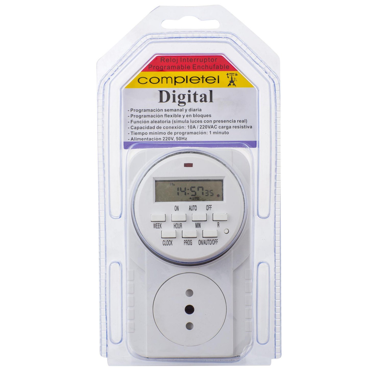 Timer digital enchufable semanal y diario programable | Sodimac - Falabella