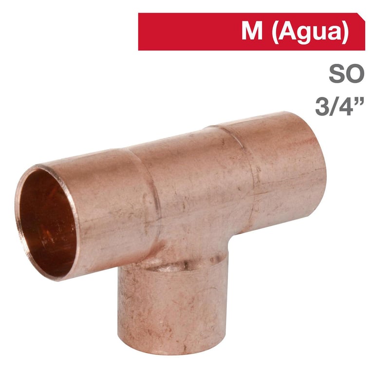 Tee Cobre SO 3/4" 1u | Sodimac - Falabella