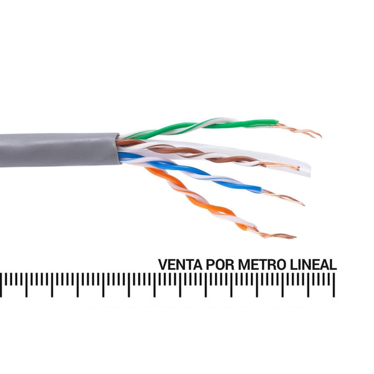Cable UTP Categoría 6 Unifiliar Gris Metro Lineal | Sodimac - Falabella