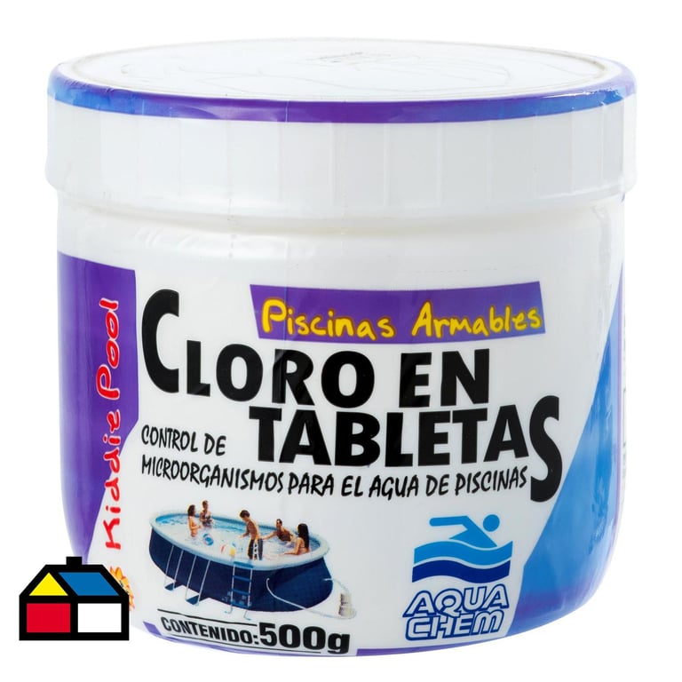 Cloro para Piscinas Tableta 0.5 kg Frasco (plástico/vidrio) | Sodimac ...