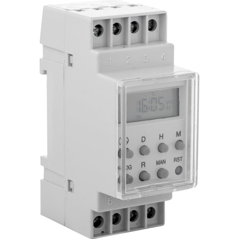 Timer digital riel DIN programable | Sodimac - Falabella