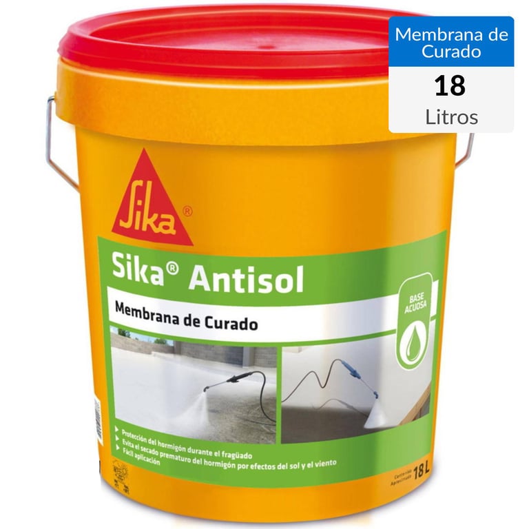 Membrana Sika Antisol de Curado Tineta 18 l | Sodimac - Falabella