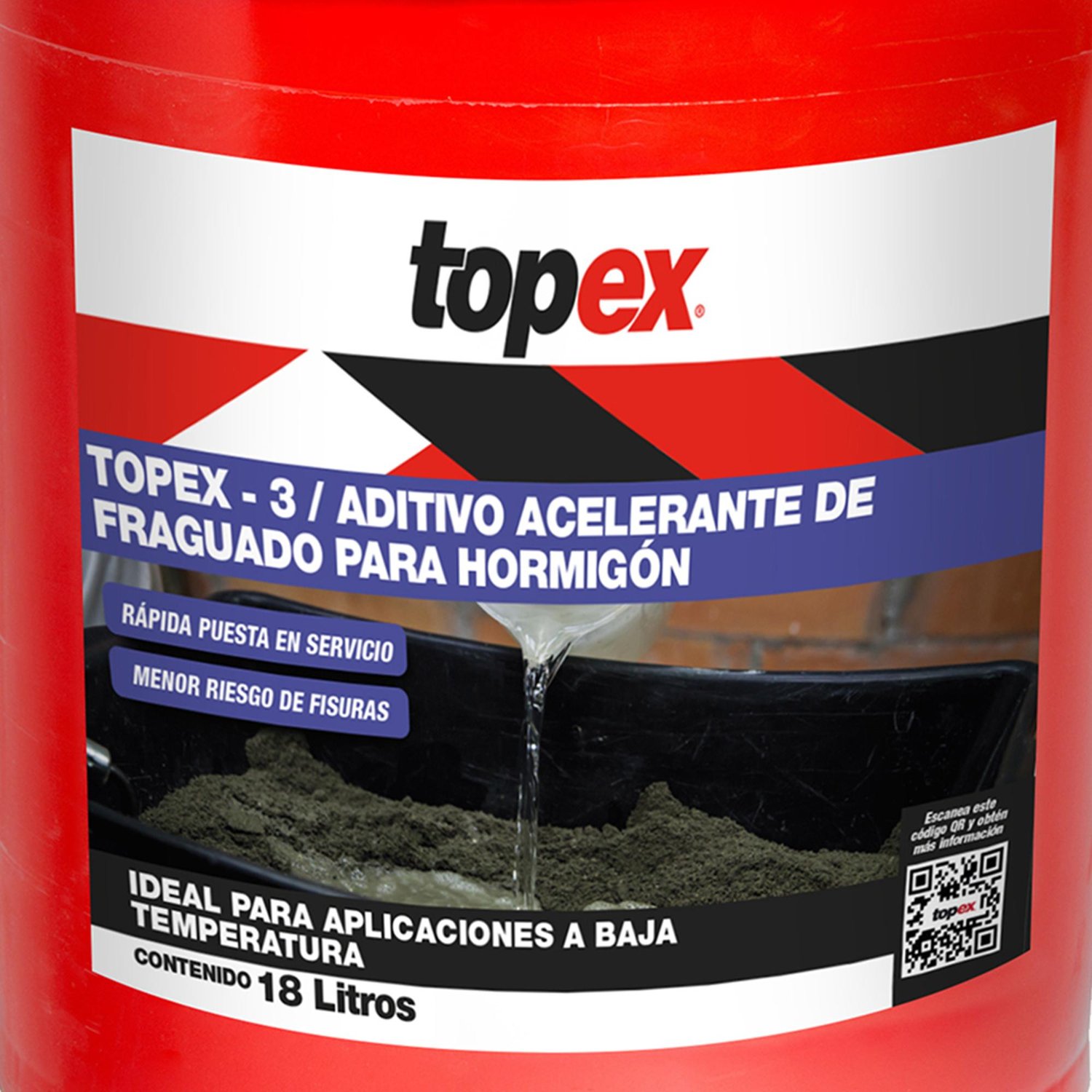 Tineta de 18 lt Acelerante controlado de fraguado Topex 3 | Sodimac ...