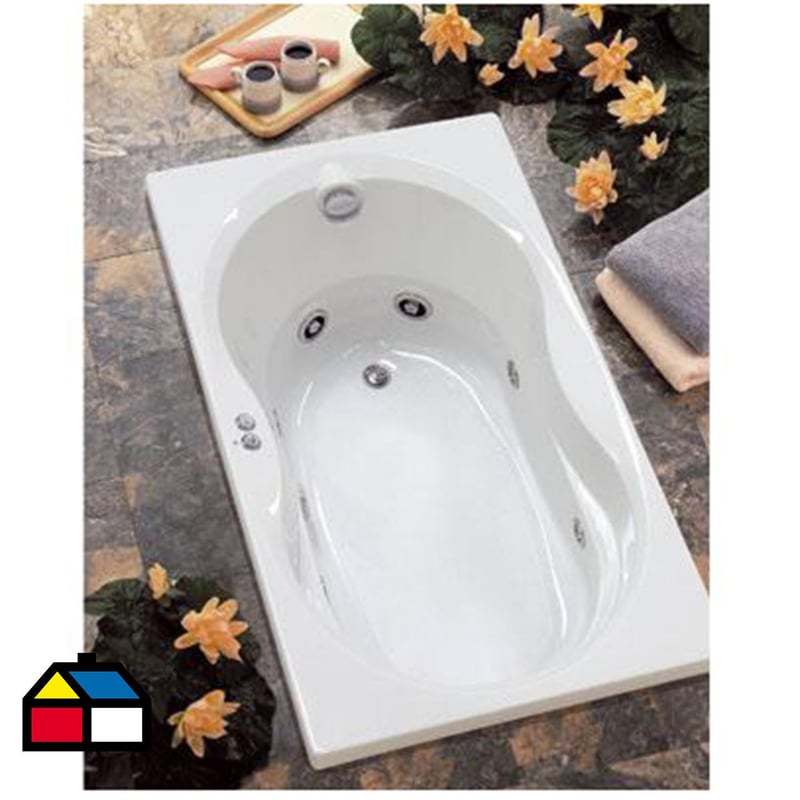 Tina Hidromasaje 183 x 91 x 51 cm Espree Izquierda 10 Jets | Sodimac ...