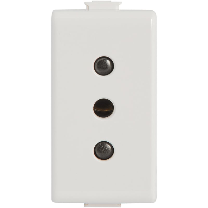 Módulo tomacorriente 2p+t 10 A blanco | Sodimac - Falabella