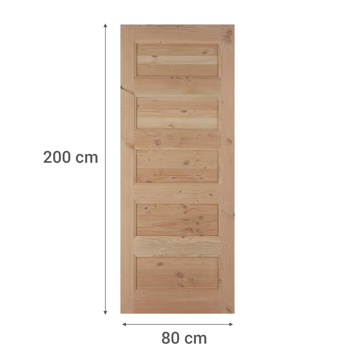 Puerta Pino Oregón 5 Paneles | Sodimac - Falabella