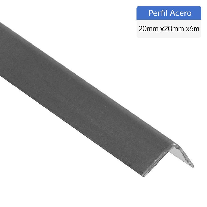 Ángulo Plegado Acero 20x20x3 mm 6 m | Sodimac - Falabella