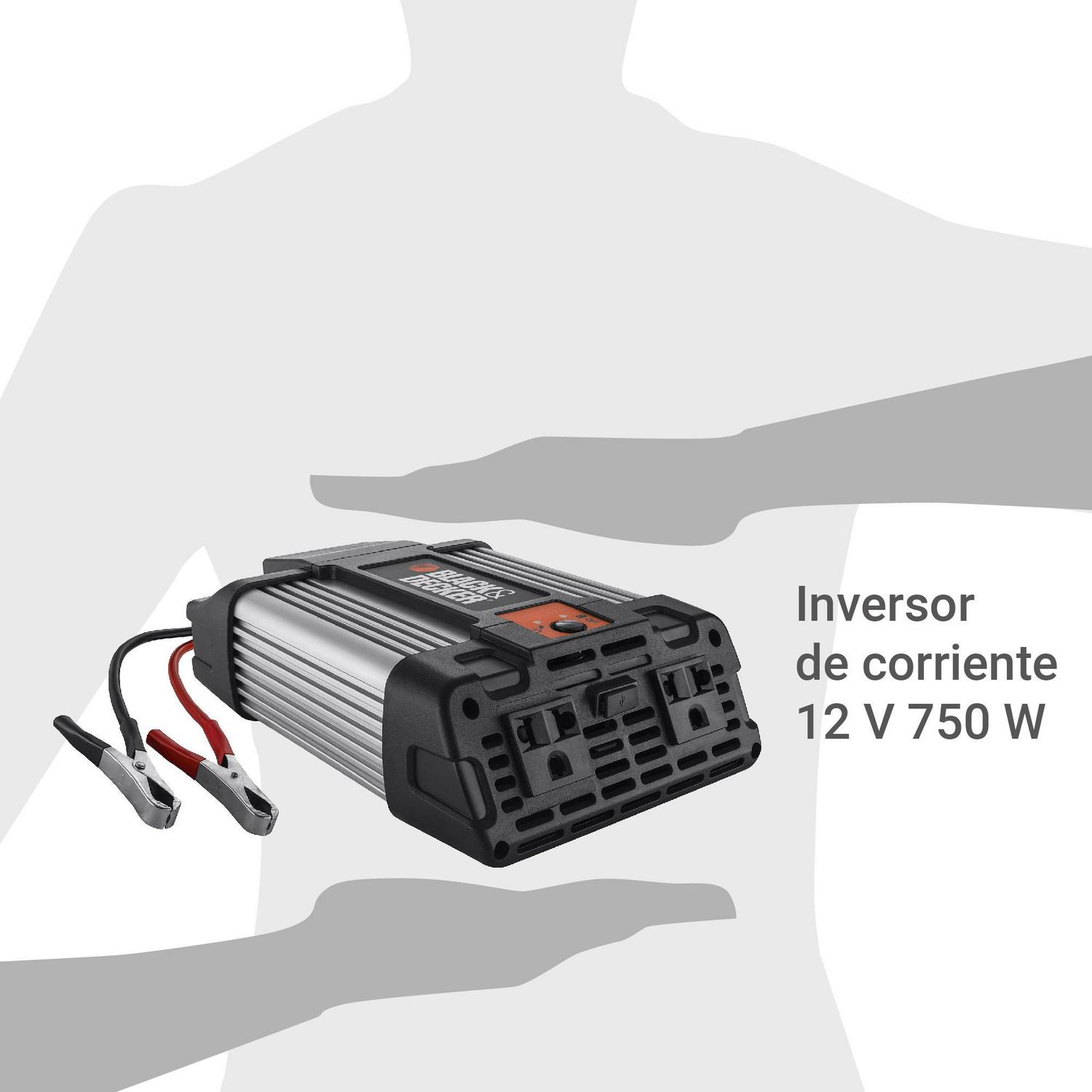 Inversor de corriente 12 V 750 W negro | Sodimac - Falabella