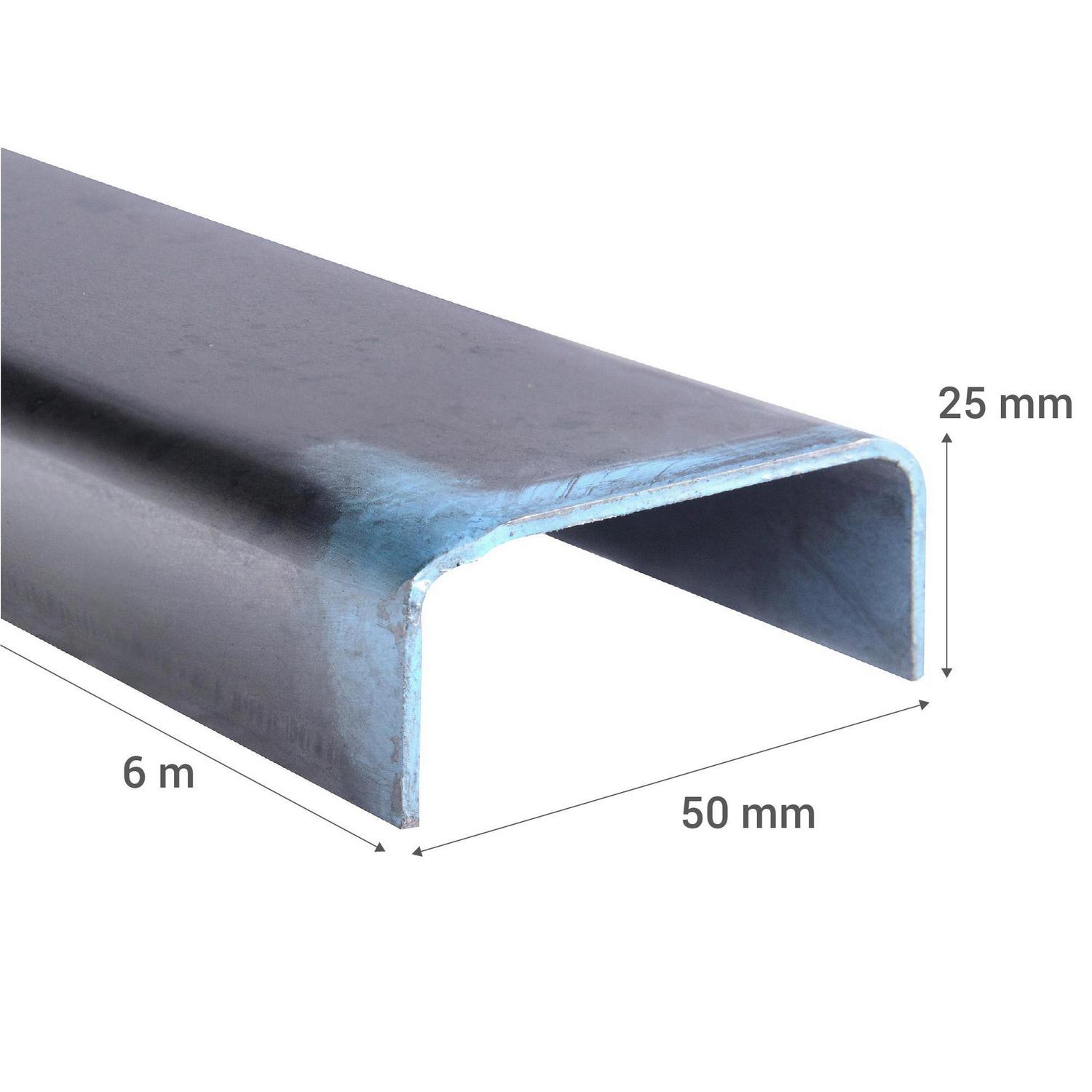 Perfil Canal Acero 50x25x2mm 6 m | Sodimac - Falabella