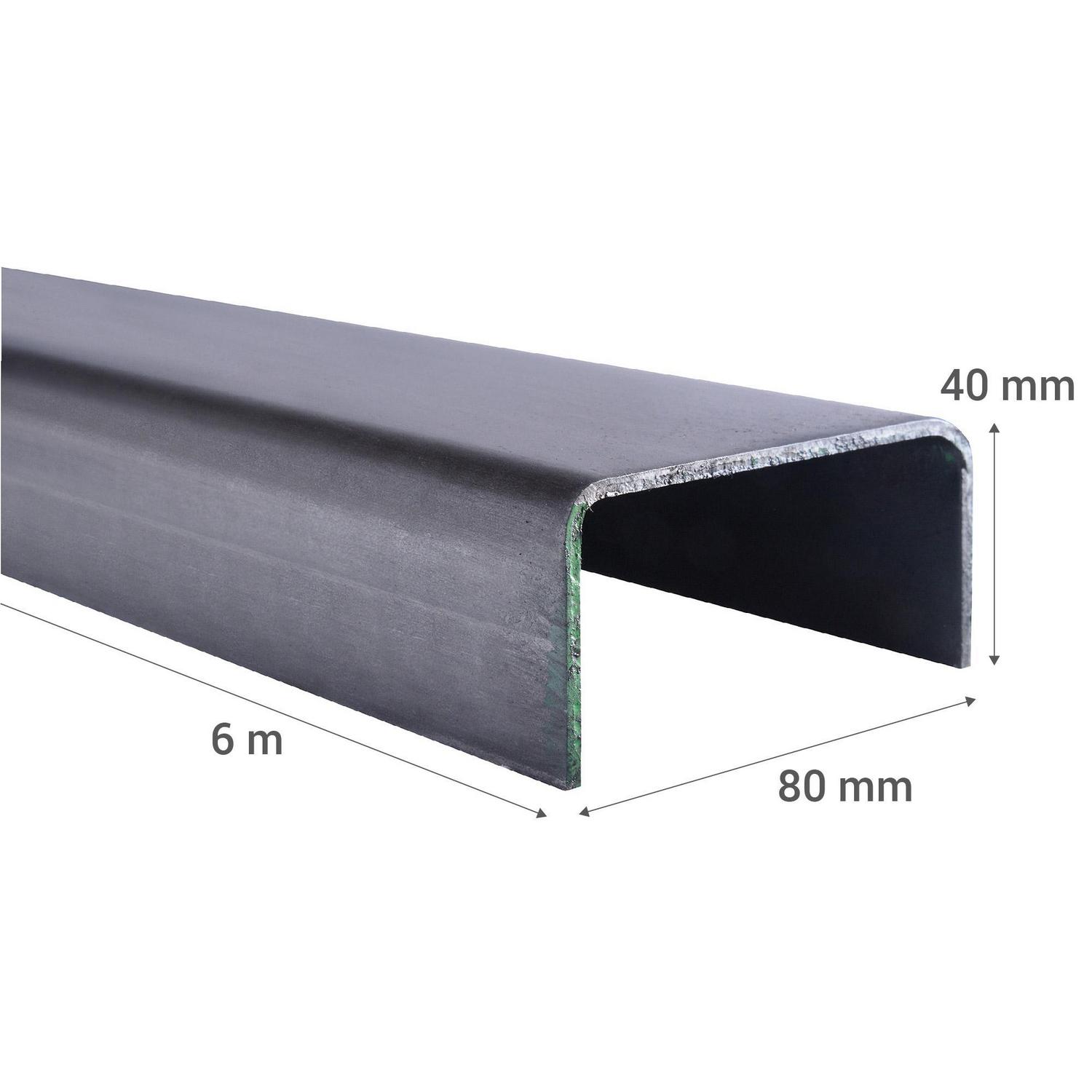 Perfil Canal Acero 80x40x3mm 6 m | Sodimac - Falabella