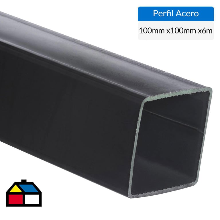 Perfil Cuadrado Acero 100x3 mm 6 m | Sodimac - Falabella